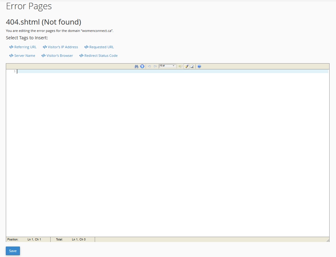 Setting Up Custom Error Pages in cPanel – CWH Tech Tips